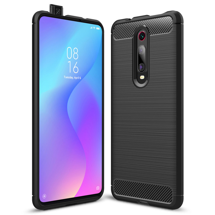 Flexi Slim Carbon Fibre Case for Xiaomi Mi 9T (Black)
